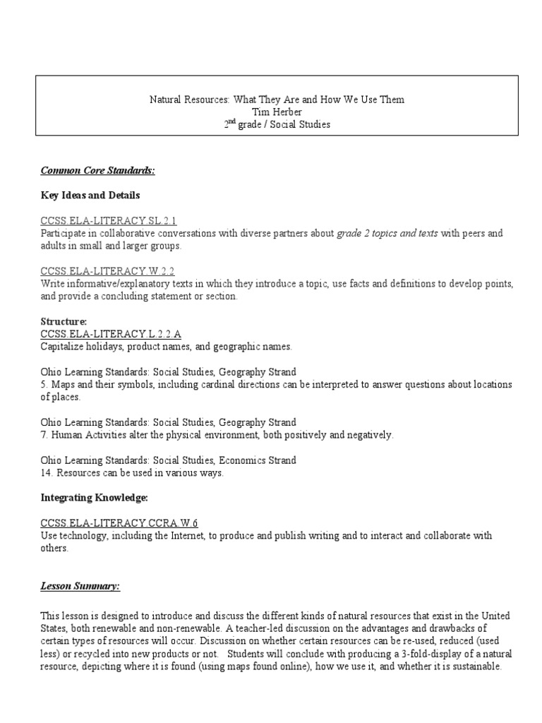 Natural Resources: What They Are and How We Use Them | PDF | Reuse ...