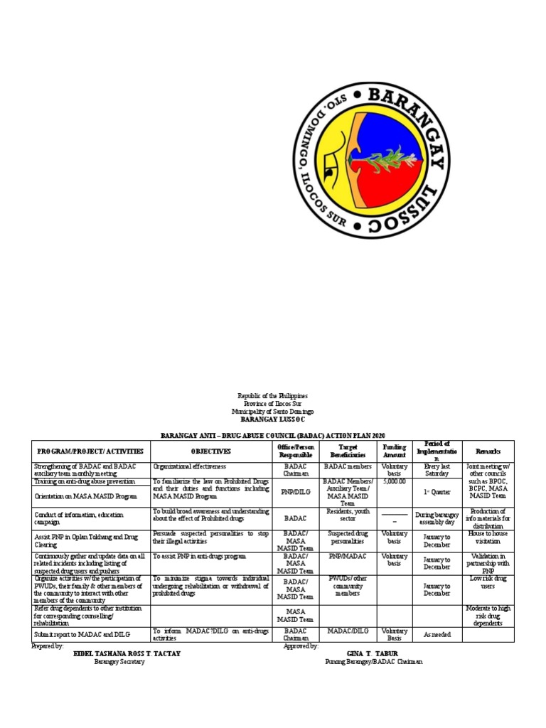 Badac Plan | PDF | Justice | Crime & Violence