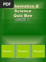 High School Sci-Math Quiz Bee | PDF