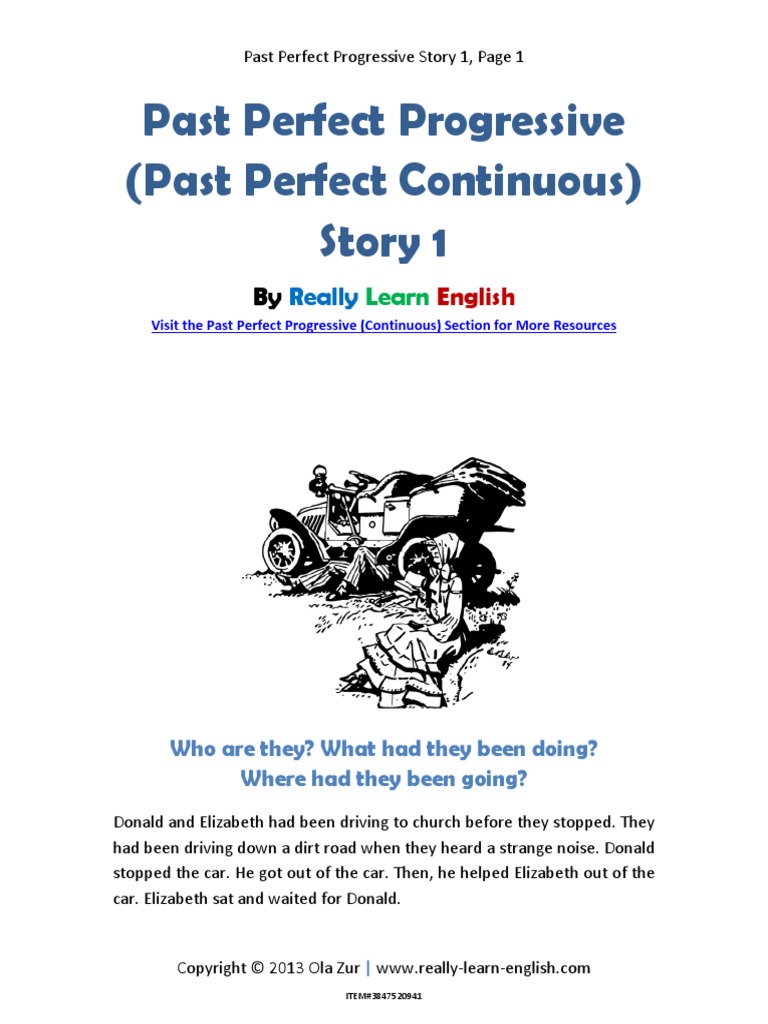 Past Perfect Progressive Story 1 | PDF | Question | Human Communication
