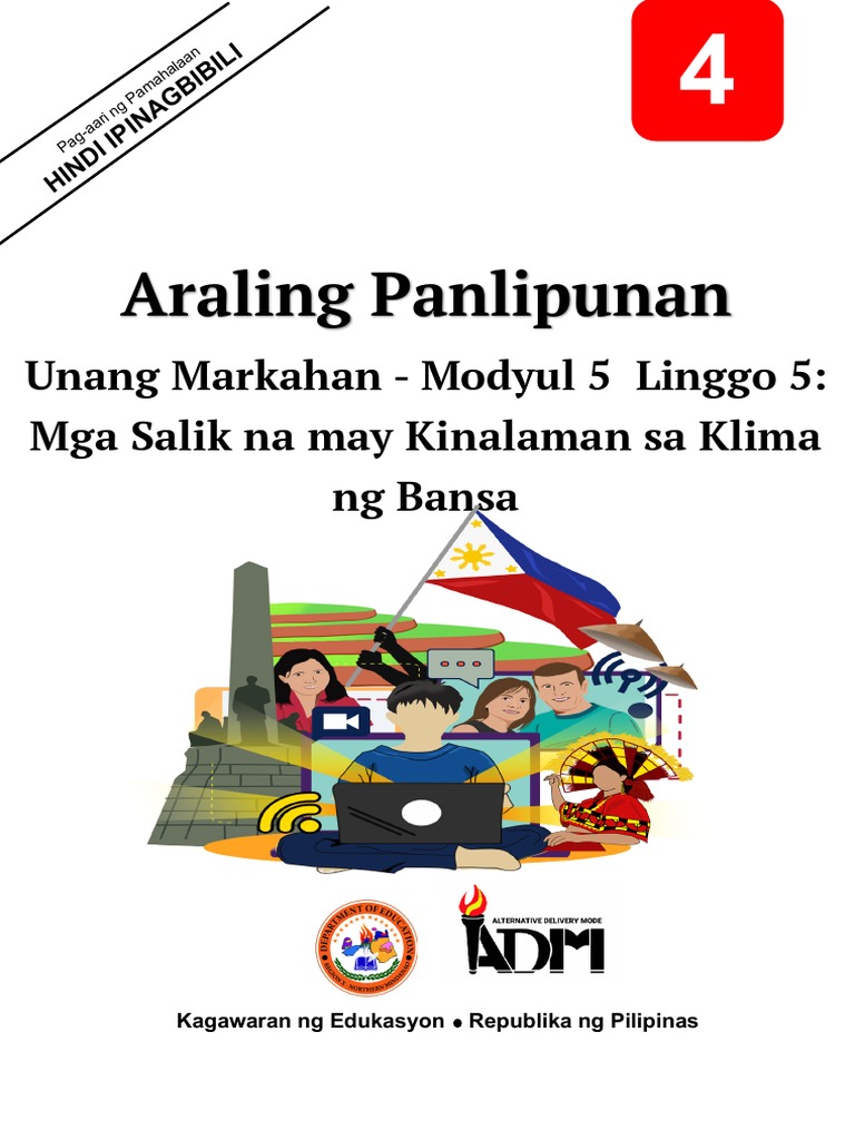 AP4 Q1 Mod5 Mga Salik Na May Kinalaman Sa Klima NG Bansa Version3 | PDF