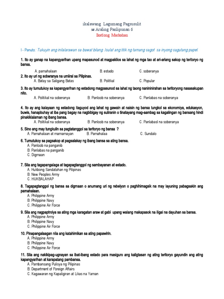 AP6 - Q3 - Summative 2 | PDF