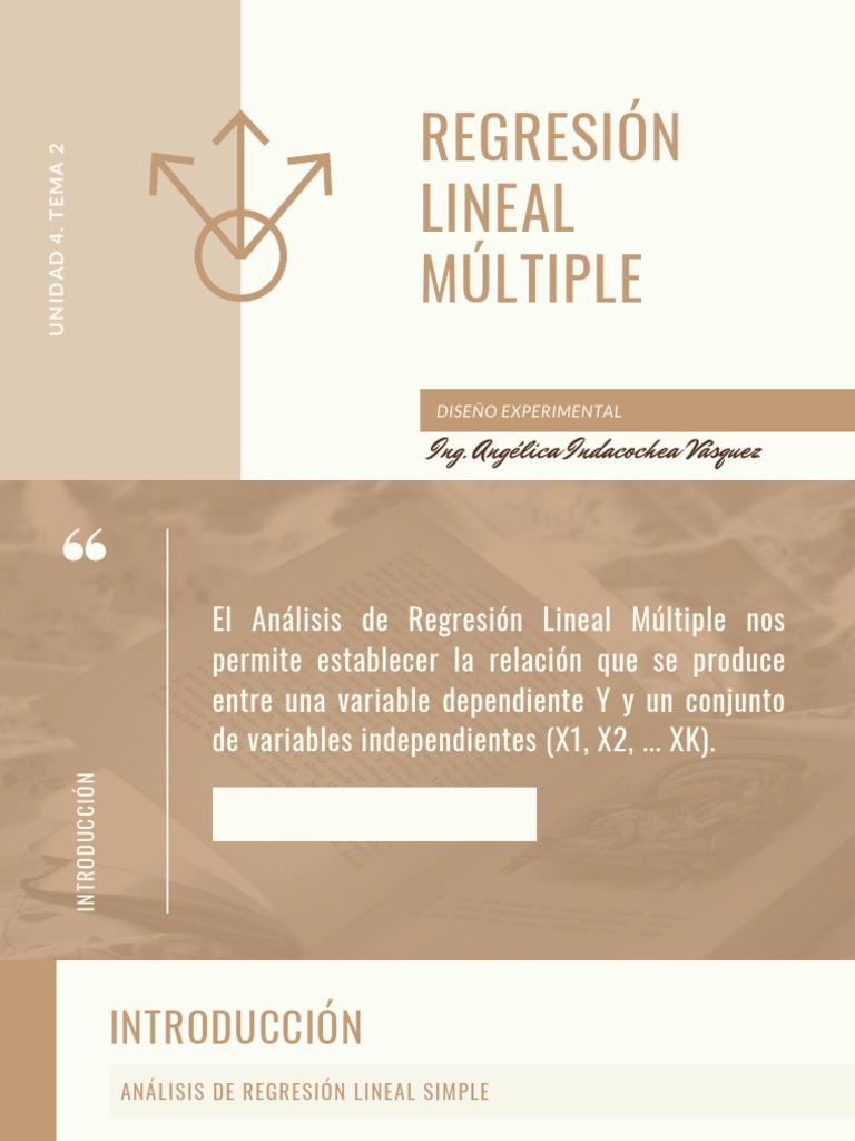 Regresión Lineal Múltiple | PDF | Análisis de regresión | Regresión lineal