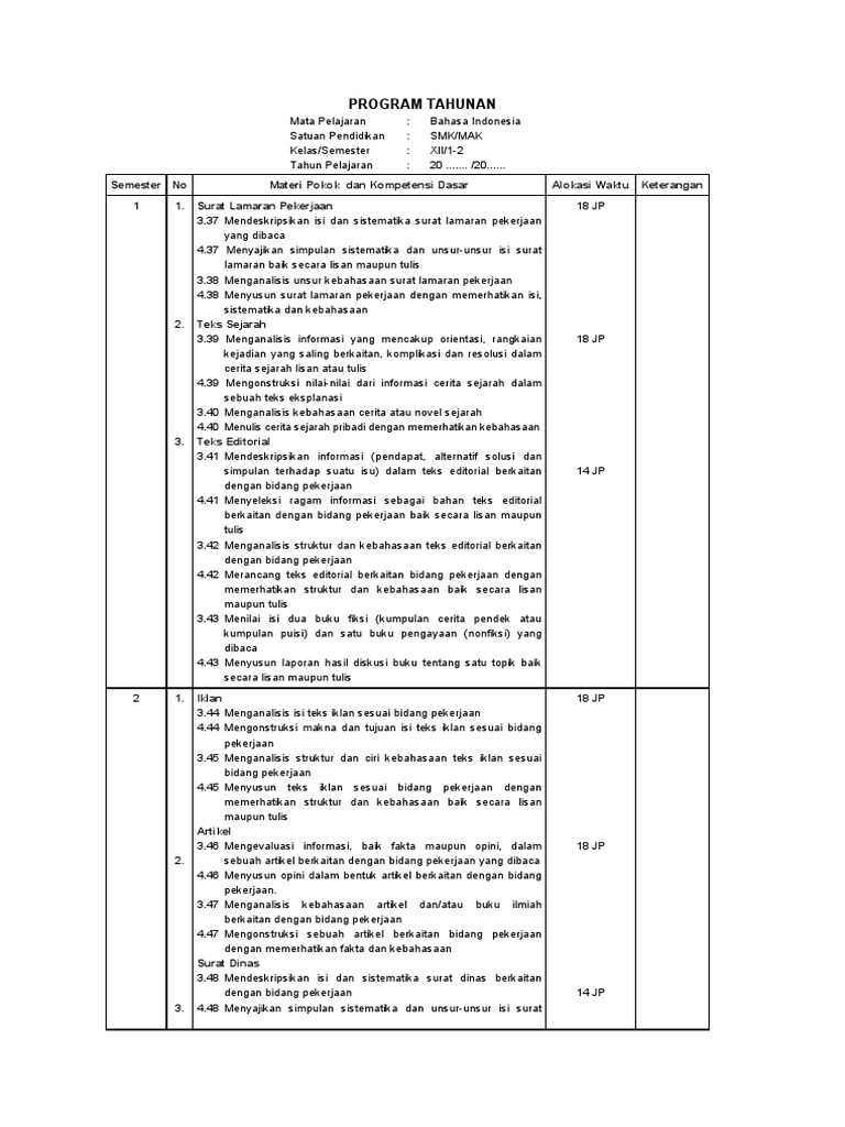 Bahasa Indonesia XII | PDF