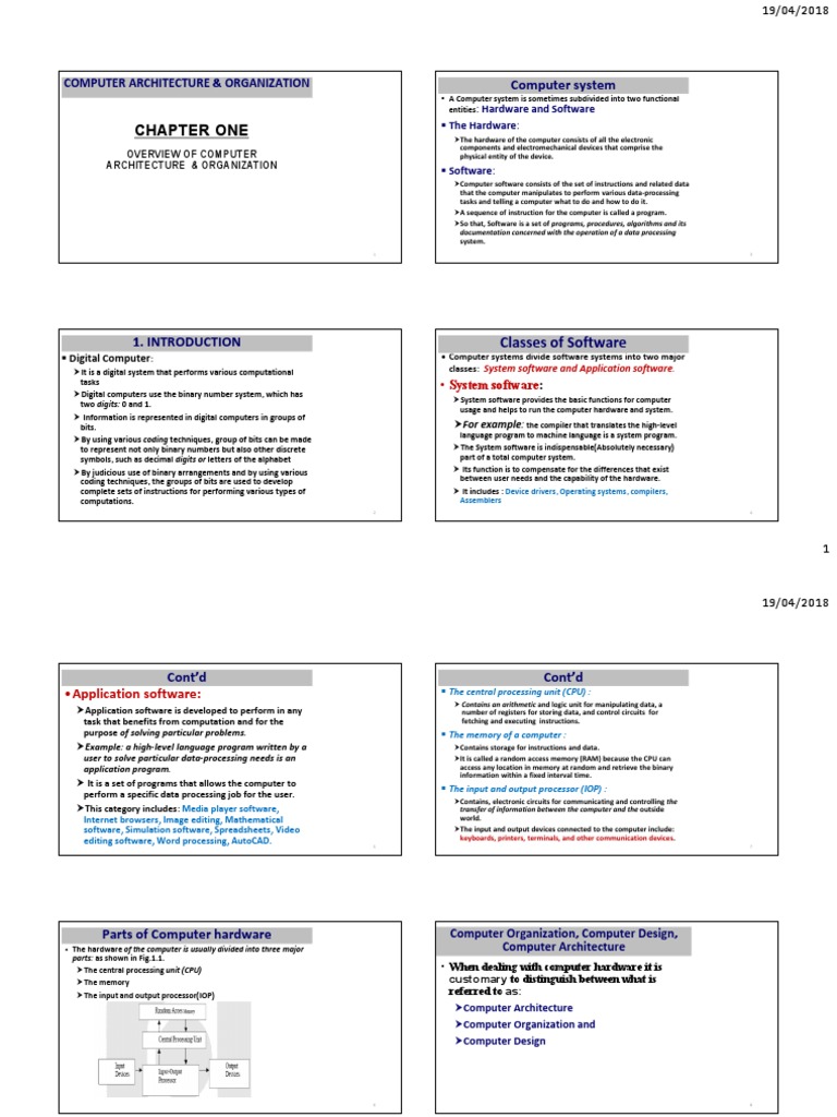 Chapter 1 Coa | PDF | Computer Program | Programming