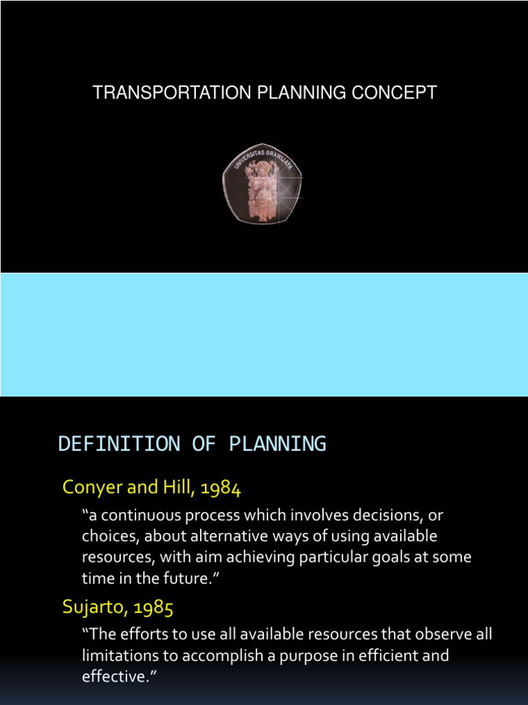 5 Transportation Planning Concept | PDF | Transport | Planning
