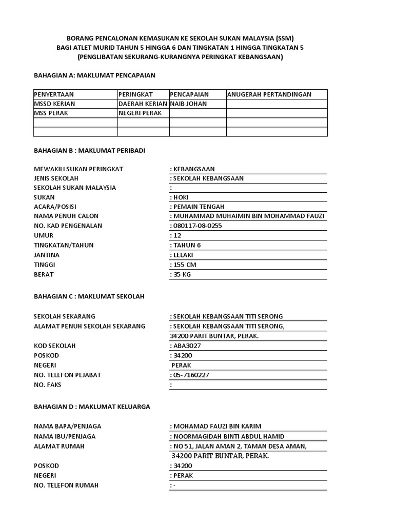 Borang Permohonan Ke SSM | PDF
