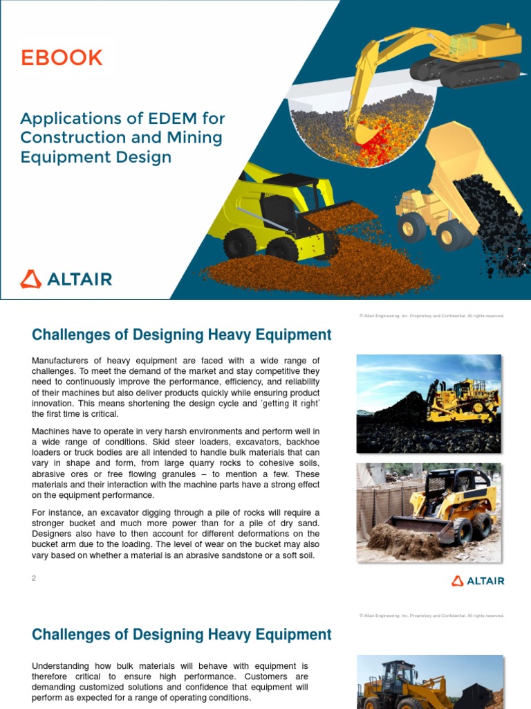 Ebook Applications of EDEM For Construction and Mining Equipment Design ...