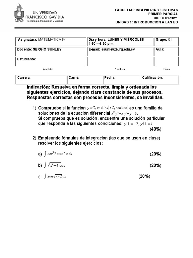 Primer Parcial | PDF