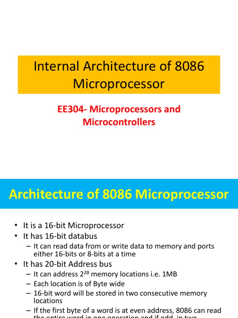 2internal Architecture of 8086 up-MPMC | PDF | Central Processing Unit ...
