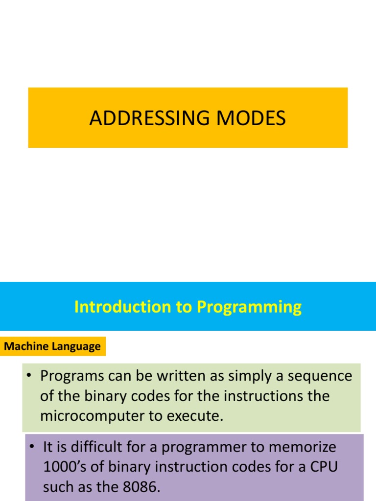 3addressing Modes | PDF | Assembly Language | Computer Program