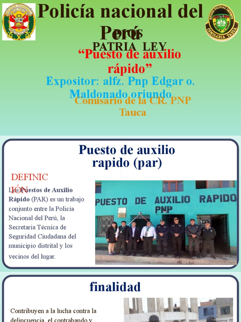 Diapositivas Par PNP | PDF