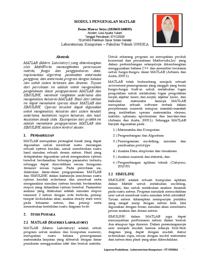 Laporan Praktikum DSK - Modul 1 | PDF | Metode & Bahan Ajar | Komputer