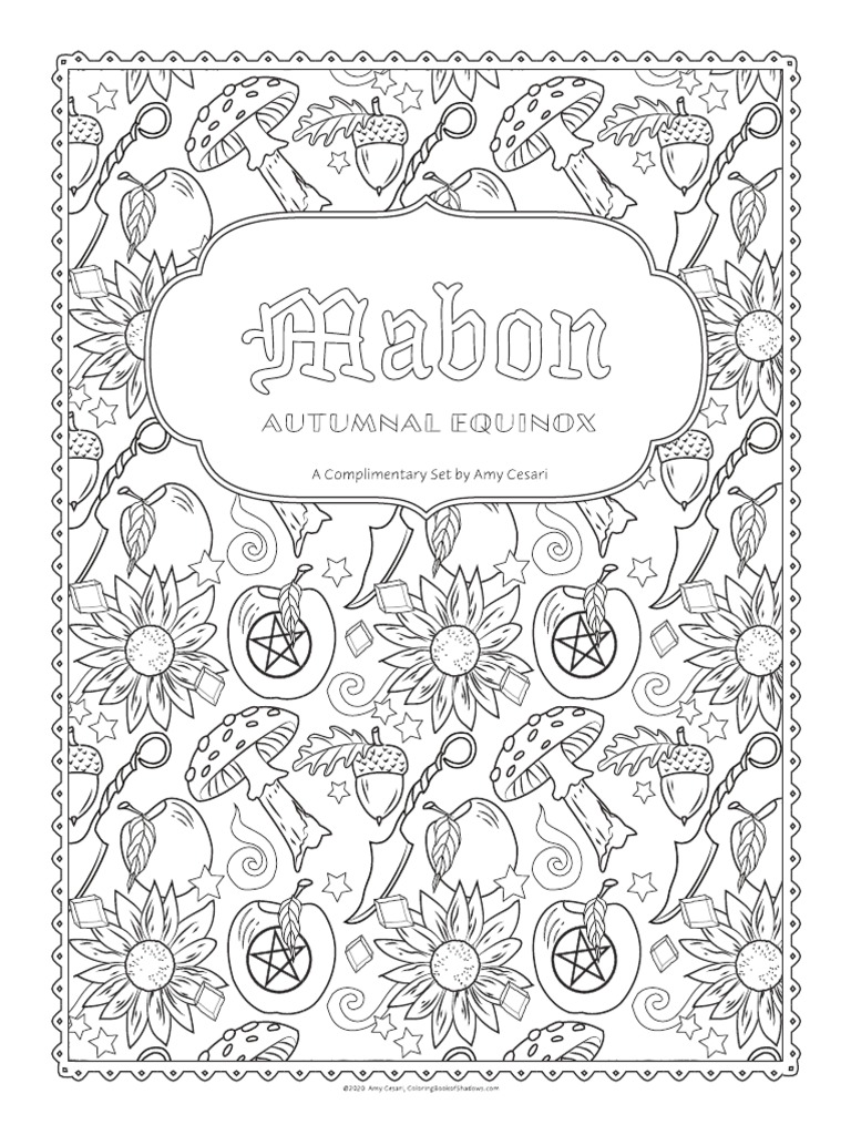 ColoringBookofShadows Mabon 2020 | PDF