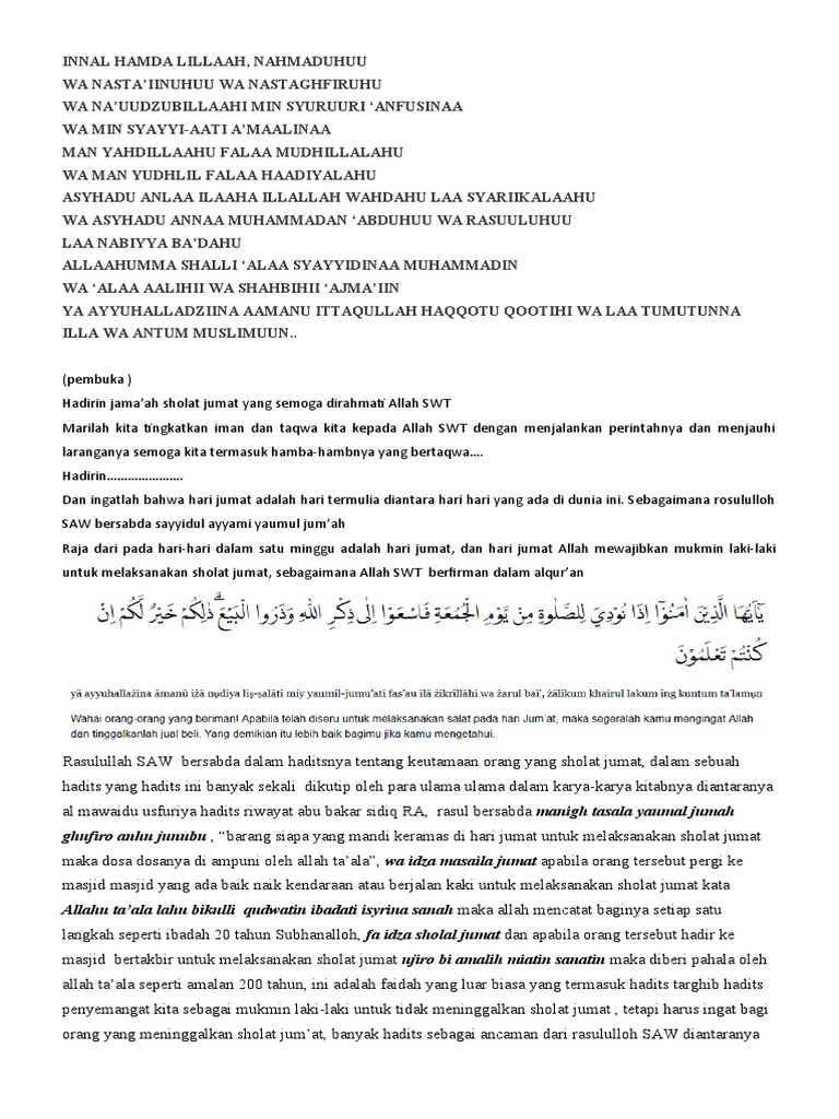Khutbah 2 | PDF