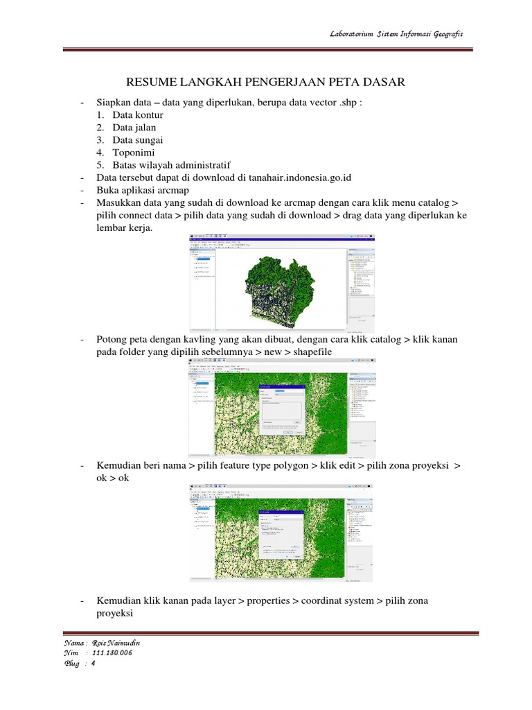 Panduan Pembuatan Peta GIS Lengkap | PDF | Komputer | Teknologi & Rekayasa