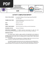 Template - SELG SSLG Annual Accomplishment Report | PDF