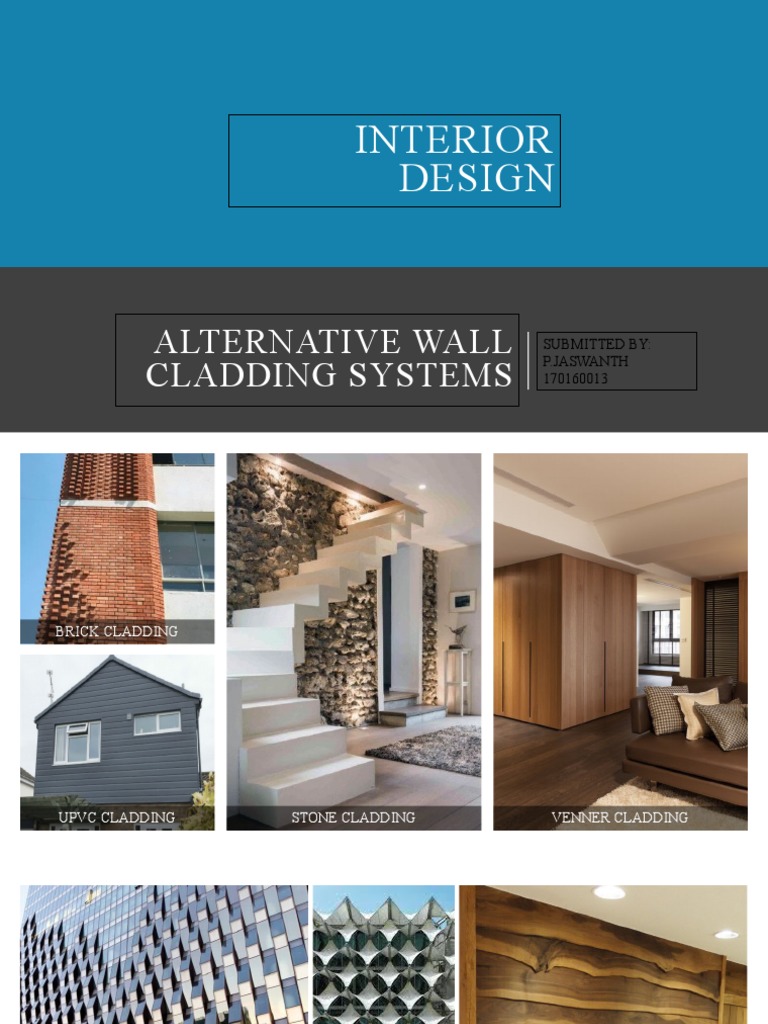 Interior Design: Alternative Wall Cladding Systems | PDF