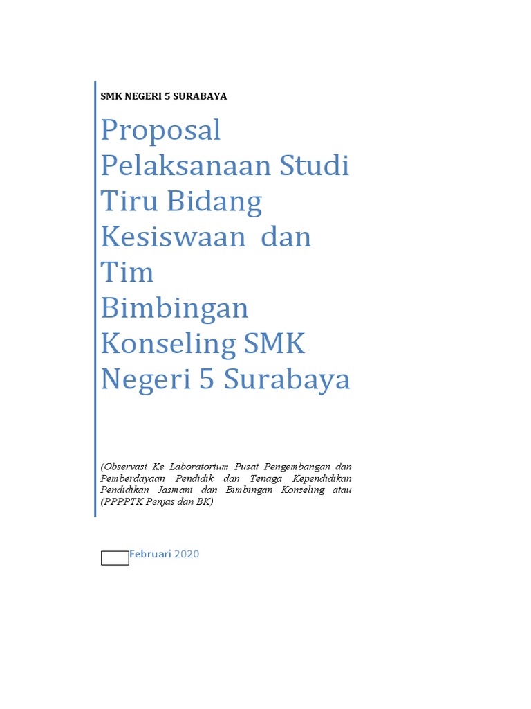 Proposal BK Studi Tiru | PDF