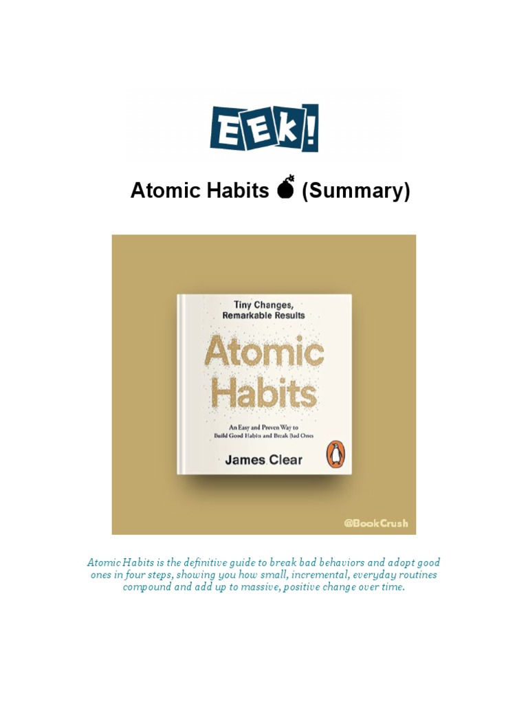 Summary of Atomic Habits ? | PDF | Habits | Motivation