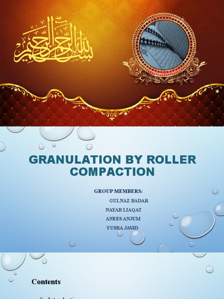 Roller Compaction Granulation Technology | PDF | Applied And ...