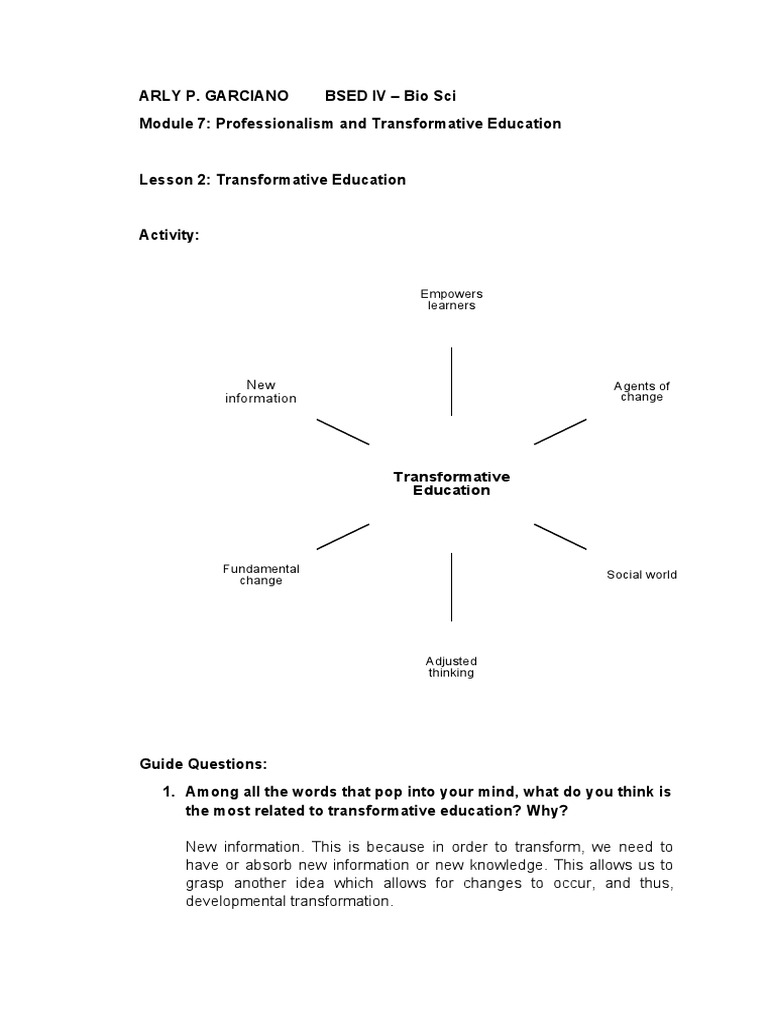 GARCIANO Module 7 Lesson 2 | PDF | Teachers | Learning