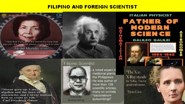 Filipino and Foreign Scientist | PDF