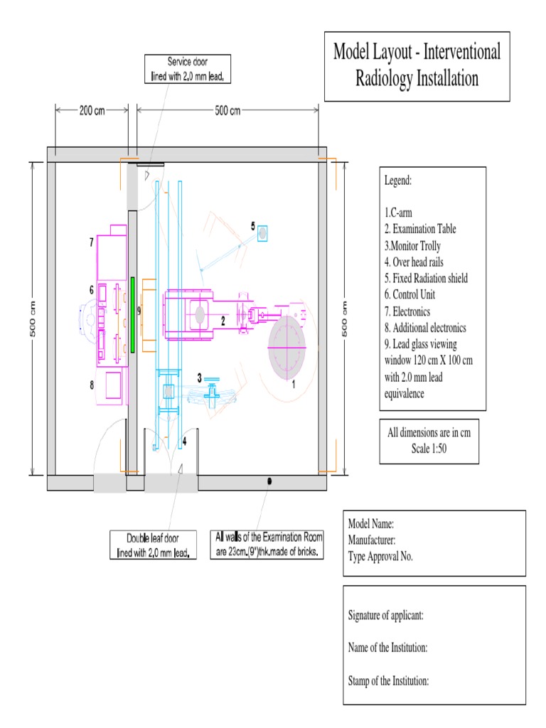Model Layout Interventional Radiology Installation | PDF