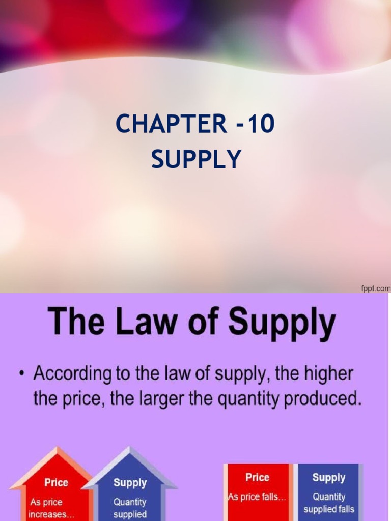 Understanding Supply in Economics | PDF | Supply (Economics) | Commodity
