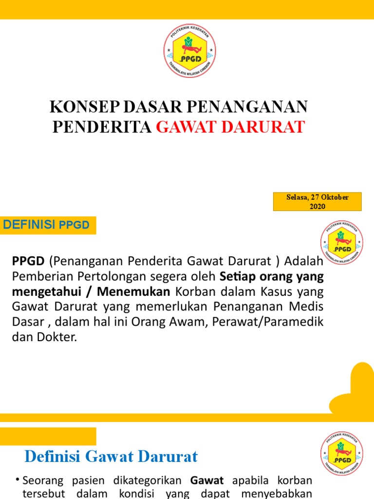 Konsep Dasar PPGD | PDF