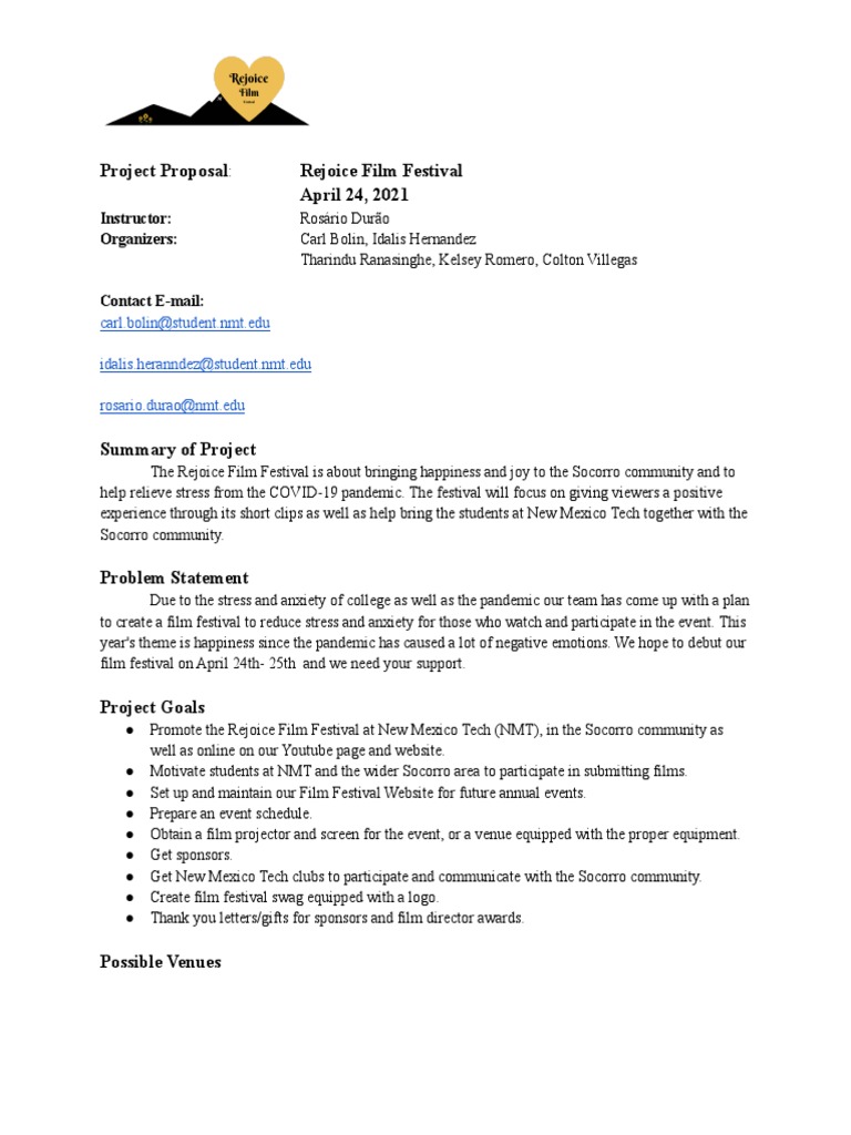 Project Proposal | PDF | Human Nature