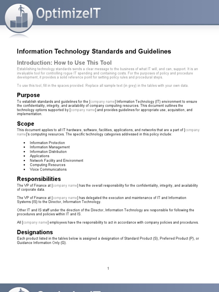 Information Technology Standards and Guidelines | PDF | Sql | Computer ...