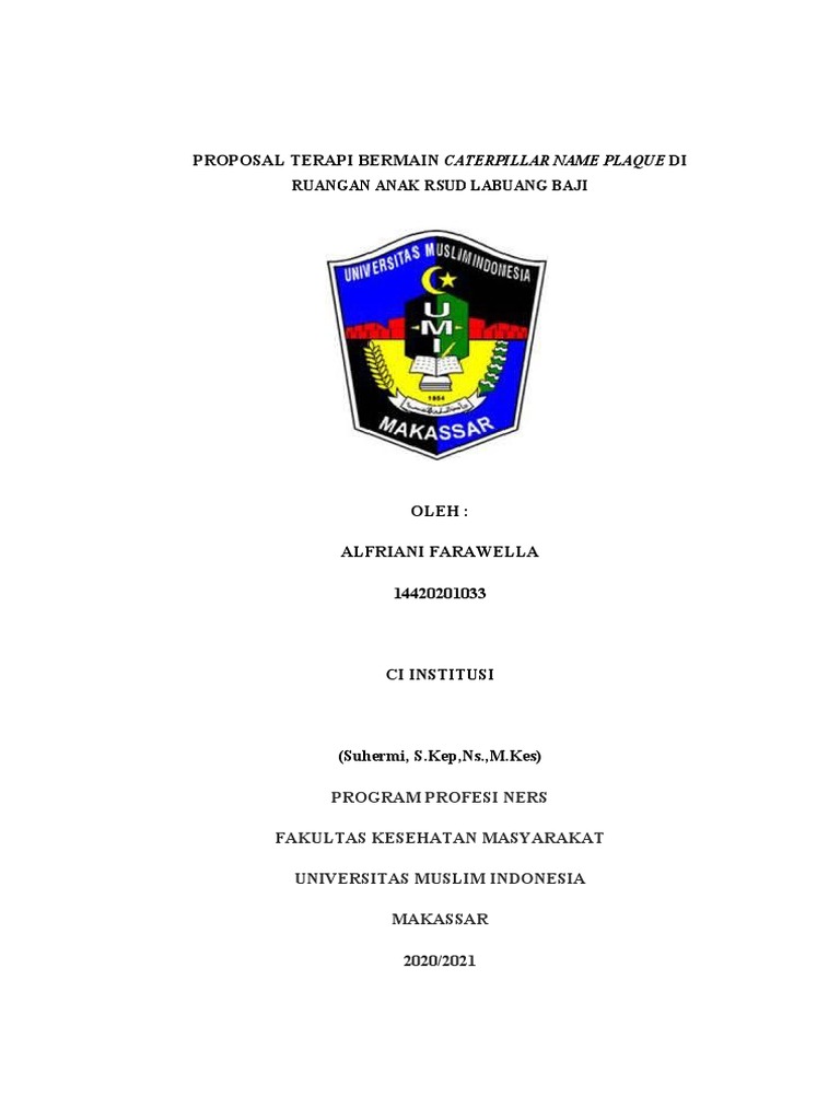 Proposal Terapi Bermain Pdf