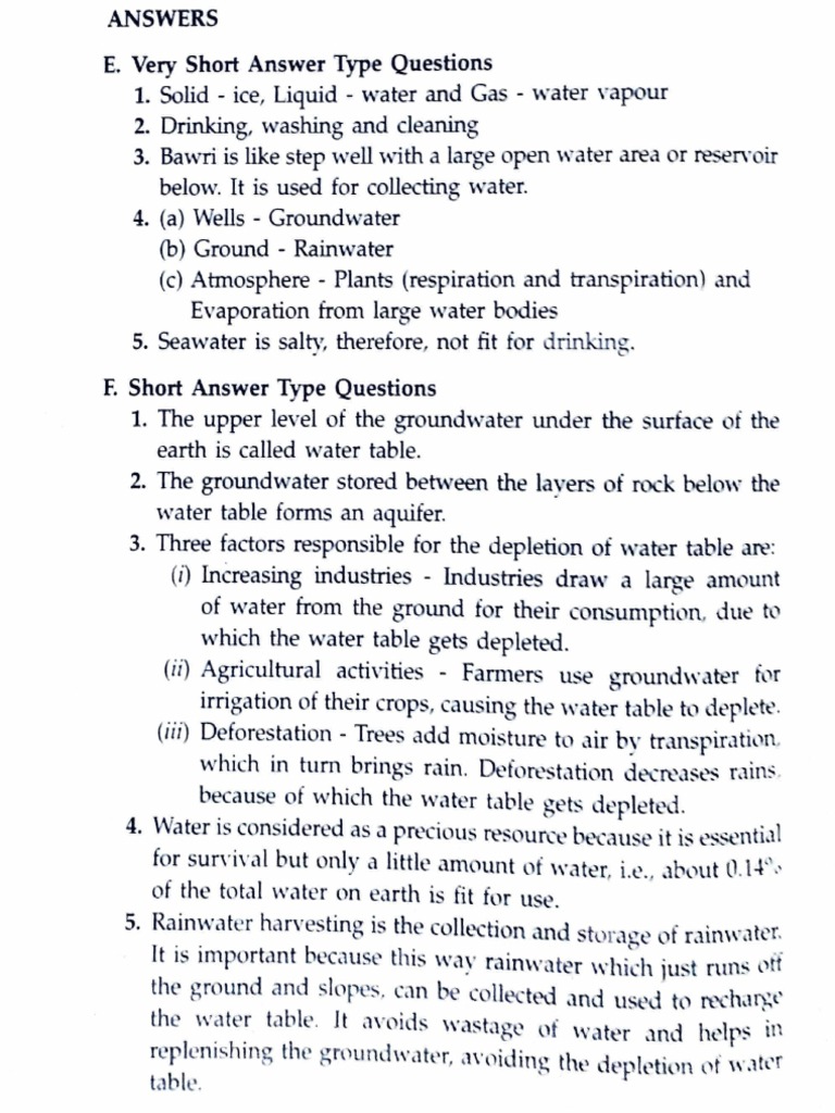 Class 7 - Chapter 16 | PDF | Water And Politics | Water