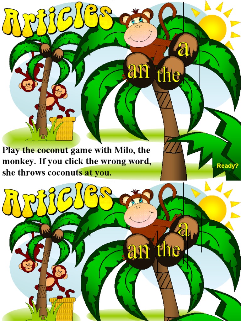 Play The Coconut Game With Milo, The Monkey. If You Click The Wrong ...