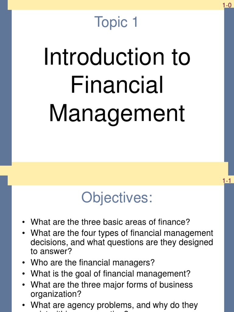 Introduction To Financial Management | PDF | Stocks | Partnership