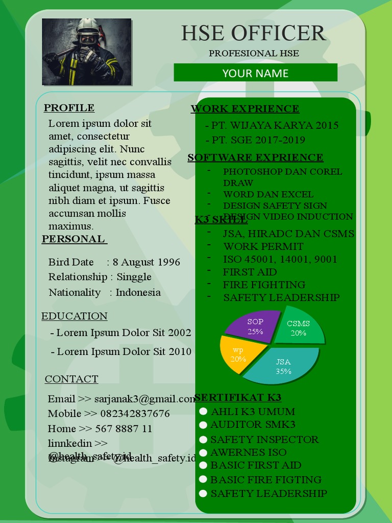 Template CV K3 1 | PDF