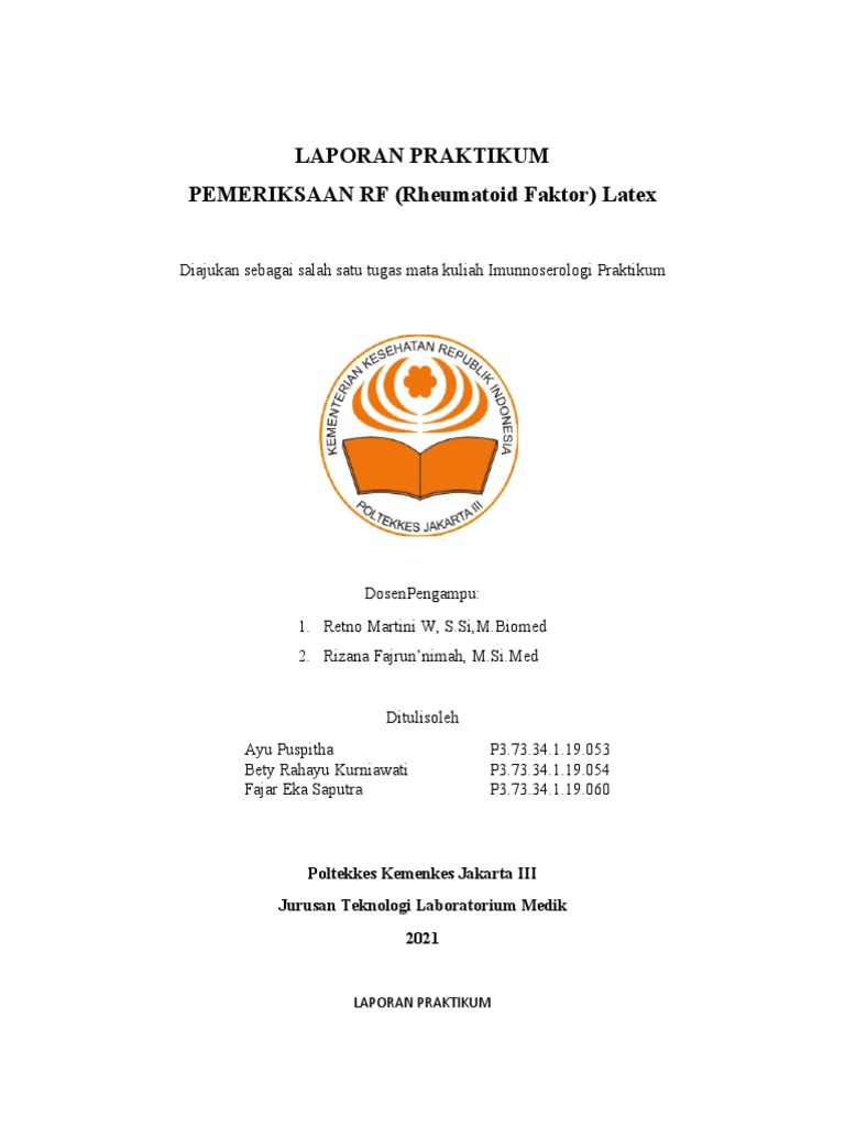 Pemeriksaan RF Latex | PDF