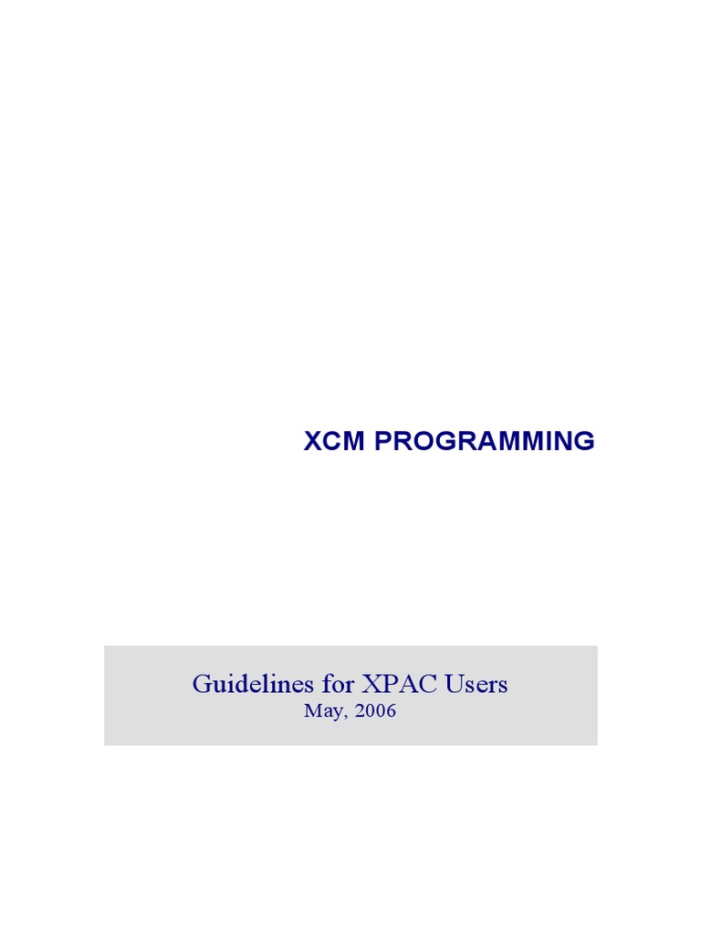XCM Programming | PDF | Variable (Computer Science) | Subroutine XCM Programming | PDF | Variable (Computer Science) | Subroutine
