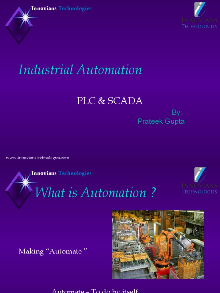 Industrial Automation | PDF | Programmable Logic Controller | Automation