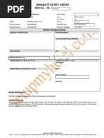 Banquet Opening and Closing Checklist | PDF | Home | Food And Drink