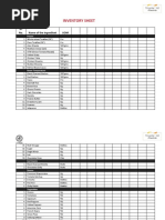 Kitchen Inventory Sheet | PDF