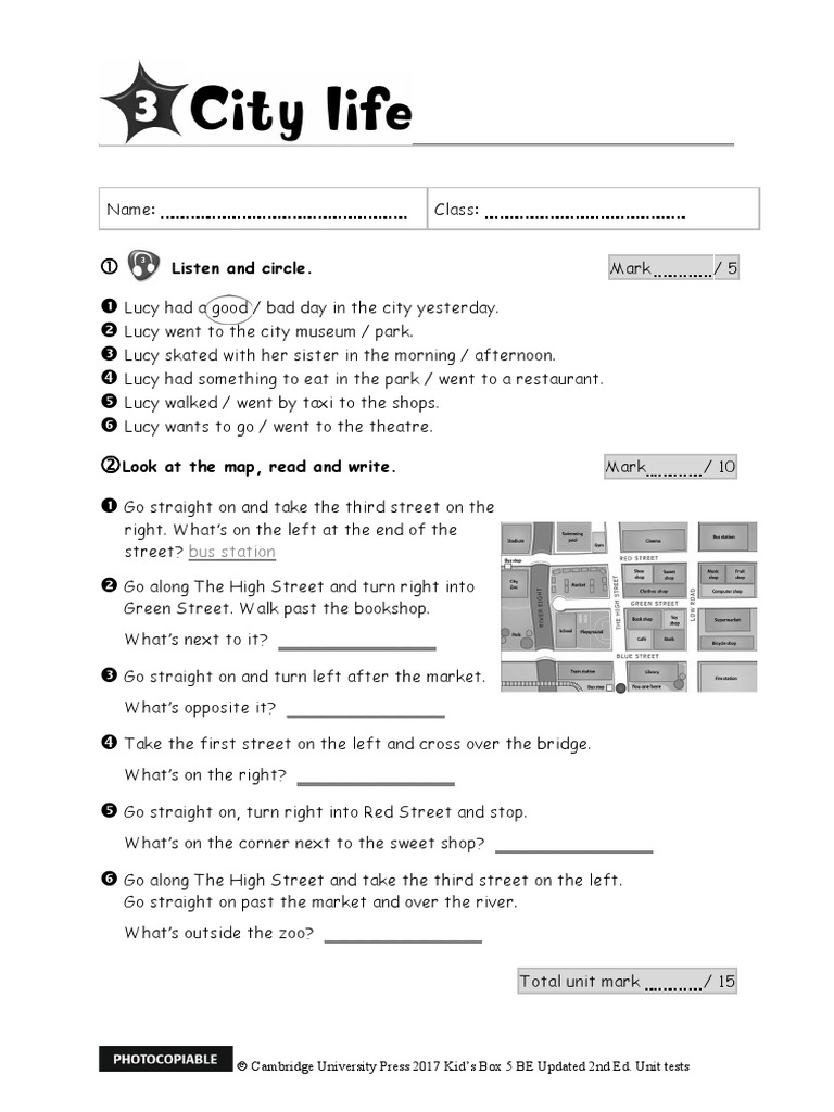 Listen and Circle.: Bus Station | PDF