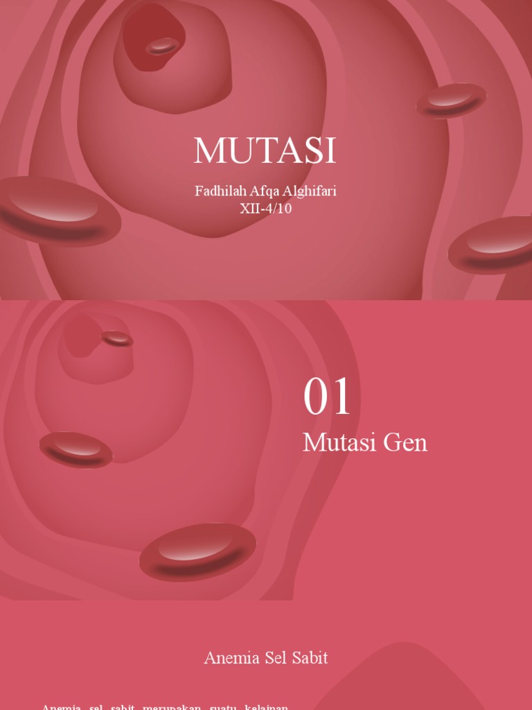 Contoh Kelainan Mutasi Gen (Anemia Sel Sabit) Dan Mutasi Kromosom ...