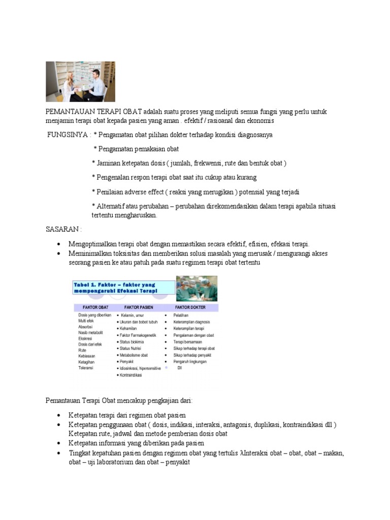 Pemantauan Terapi Obat | PDF