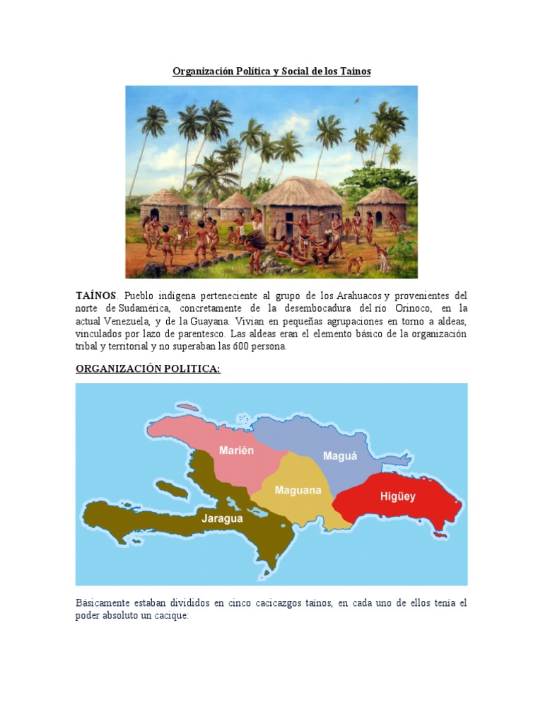 Organización Política y Social de los Tainos | PDF | República ...