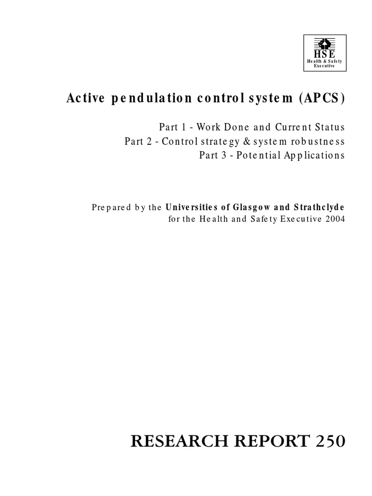 Active Pendulation Control System (APCS) | PDF | Control Theory | Resonance