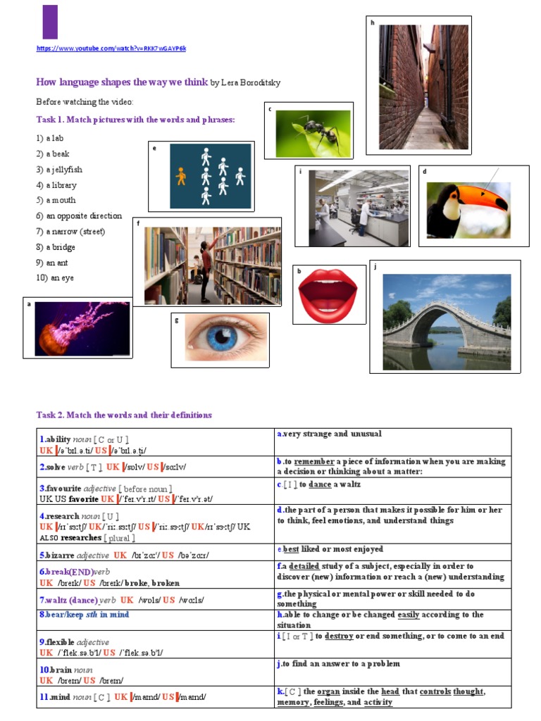 How Language Shapes The Way We Think by Lera Boroditsky | PDF | Verb ...