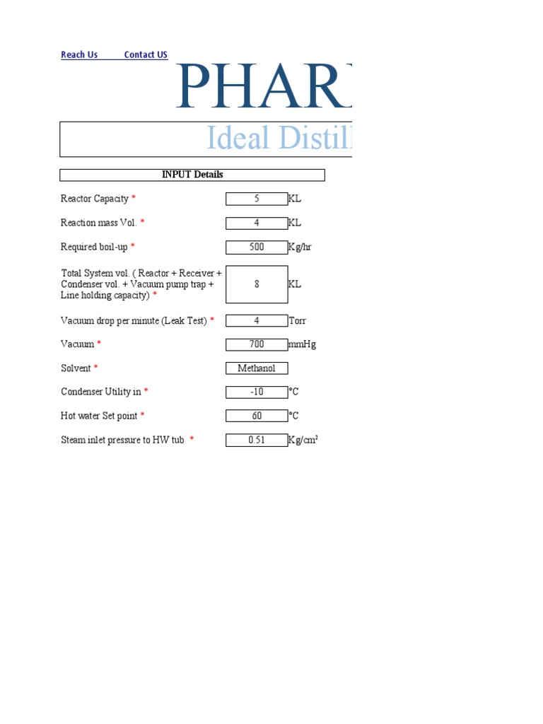 Pharma Engg. Ideal Distillation Setup | PDF