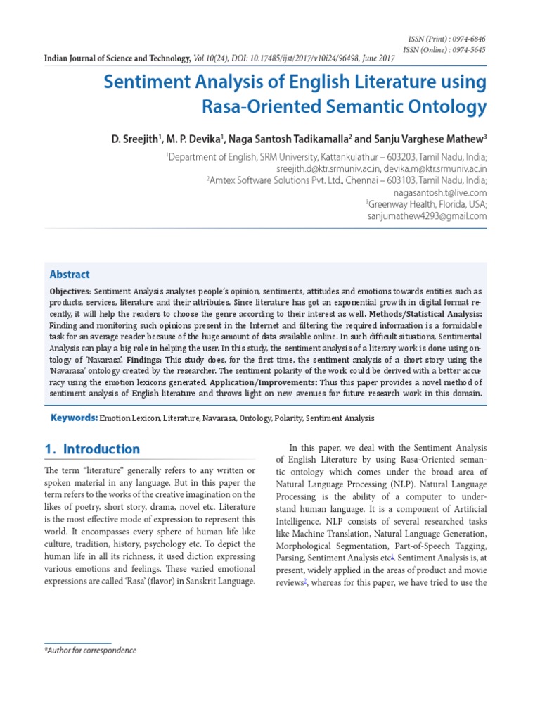 Sentimental Analysis | PDF | Ontology (Information Science) | Resource ...